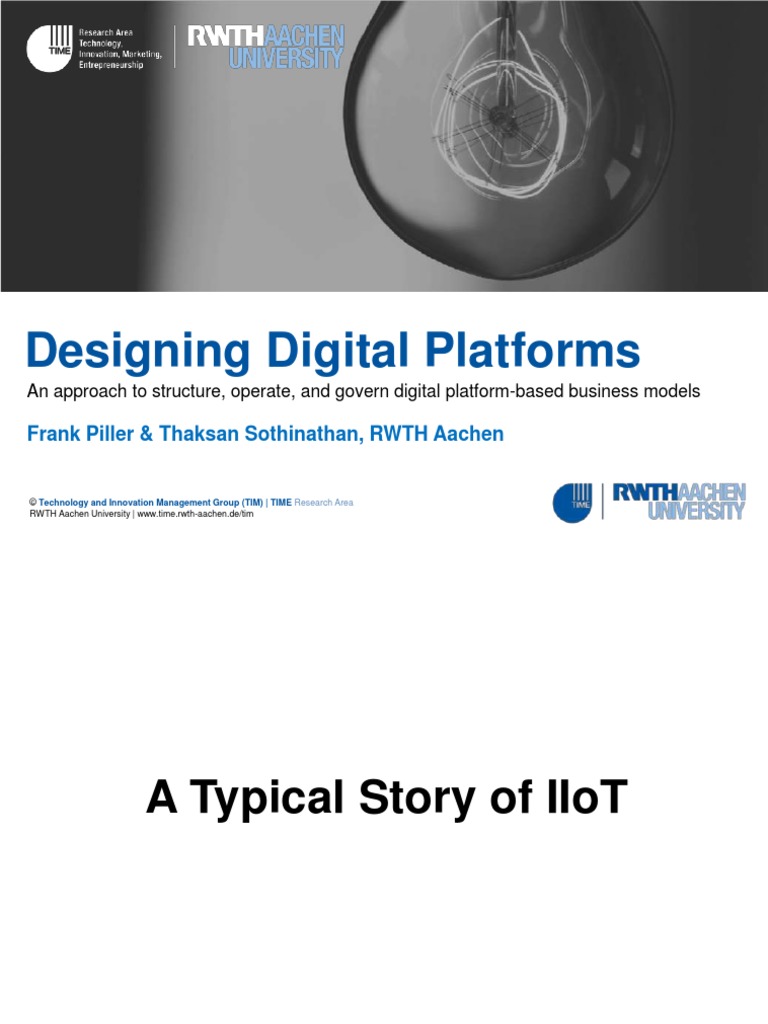 Frank Piller - Handout WORKSHOP Developing Platform Based Business ...