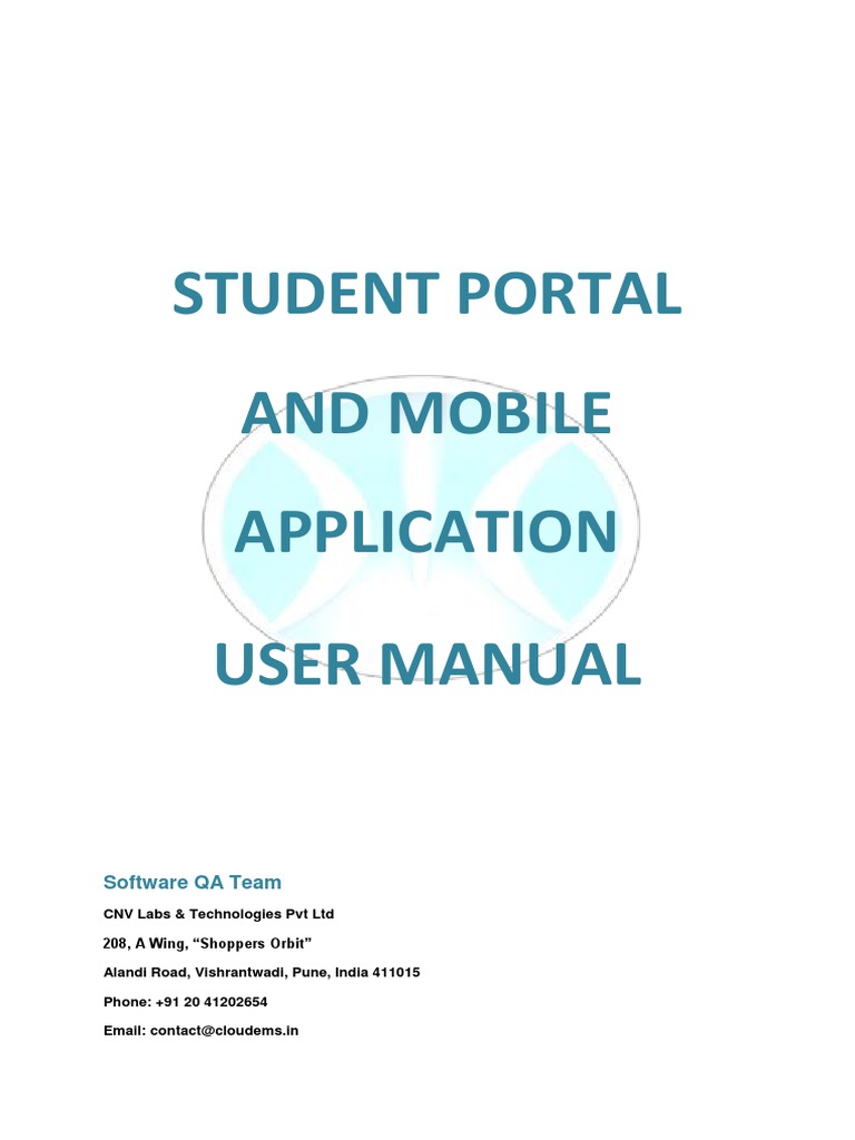 Student Portal & Mobile App User Manual | PDF | Mobile App | Electronic ...