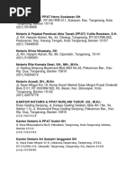 Data Notaris Banten Kota Tangerang | PDF