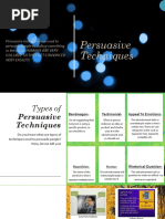 Persuasive Techniques in The Market: Chapter 5, Lesson 3 | PDF