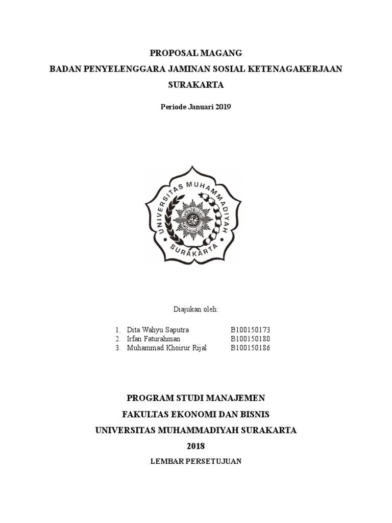 Proposal Magang BPJS | PDF