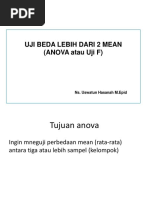 Panduan Lengkap Uji ANOVA Statistika | PDF