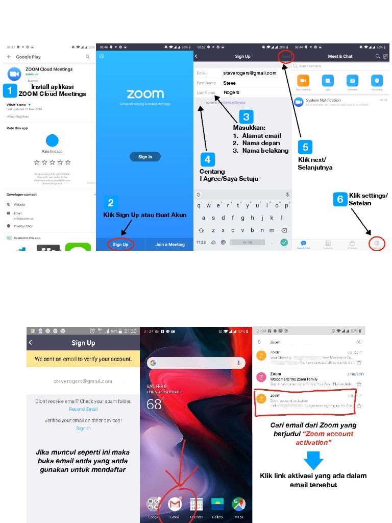 Tutorial ZOOM Meeting Revisi | PDF