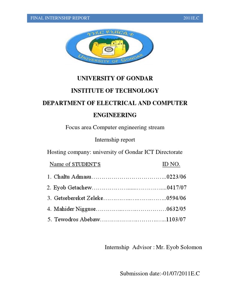 Final Internship Report: Computer Engineering | PDF | Optical Fiber ...