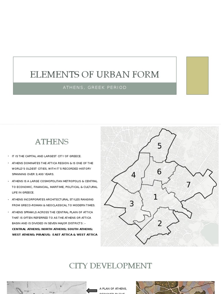 ELEMENTS OF URBAN FORM (Athens) | PDF | Athens