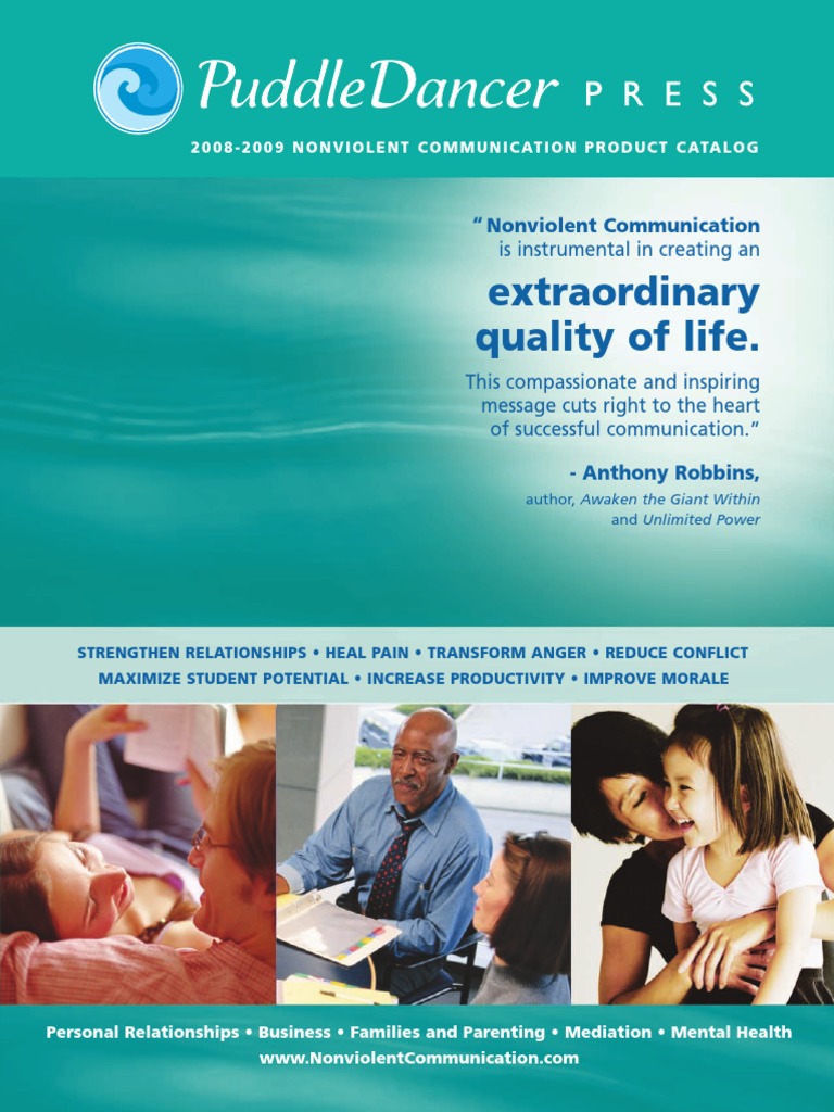 Nonviolent Communication Catalog | PDF | Conflict Resolution | Anger