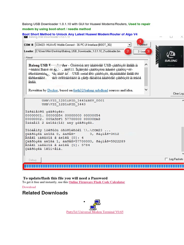 Balong USB Downloader 1.0.1.10 Guide | PDF