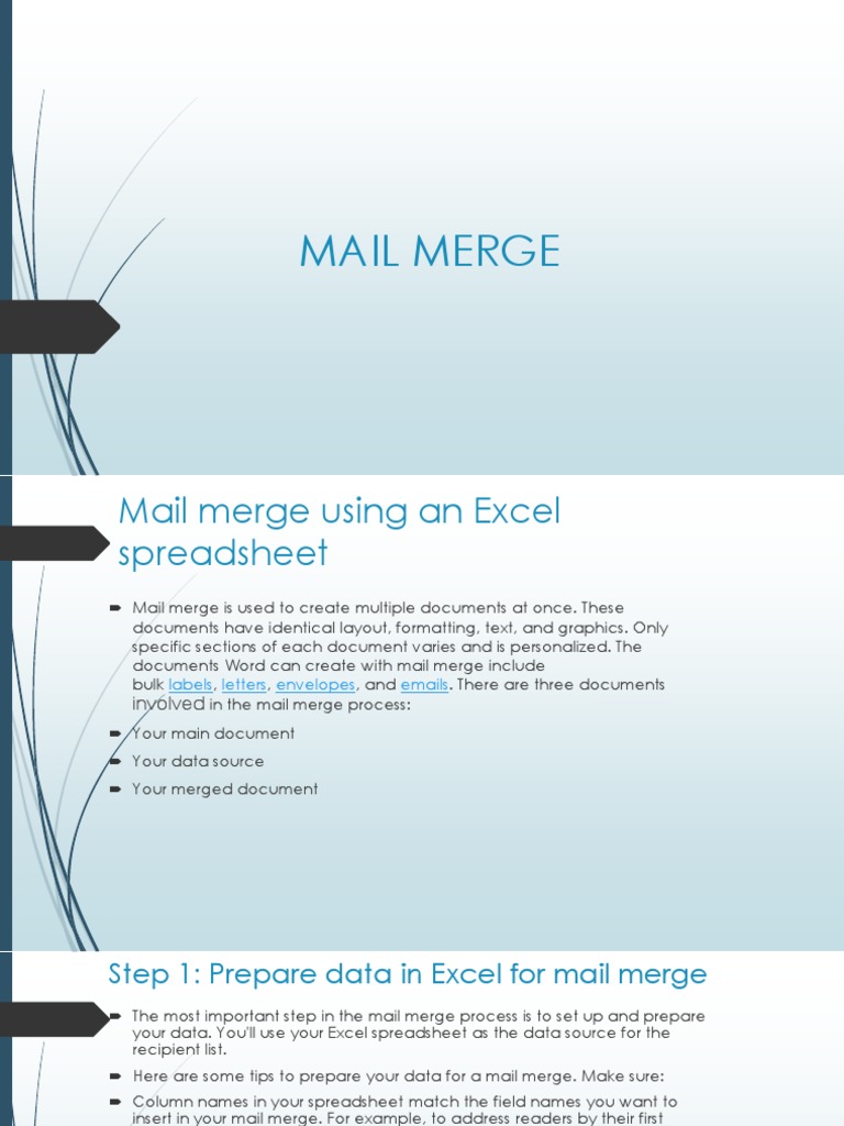 Mail Merge | PDF | Mail | Comma Separated Values