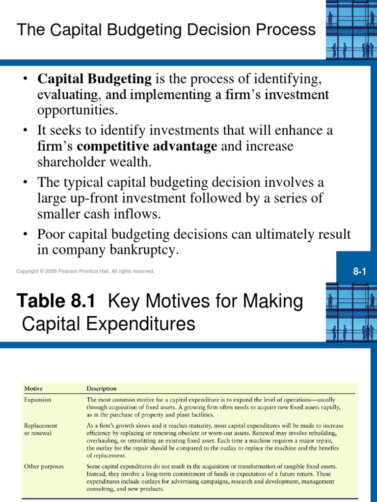 Gitman PPT CH08 | PDF | Capital Budgeting | Investing