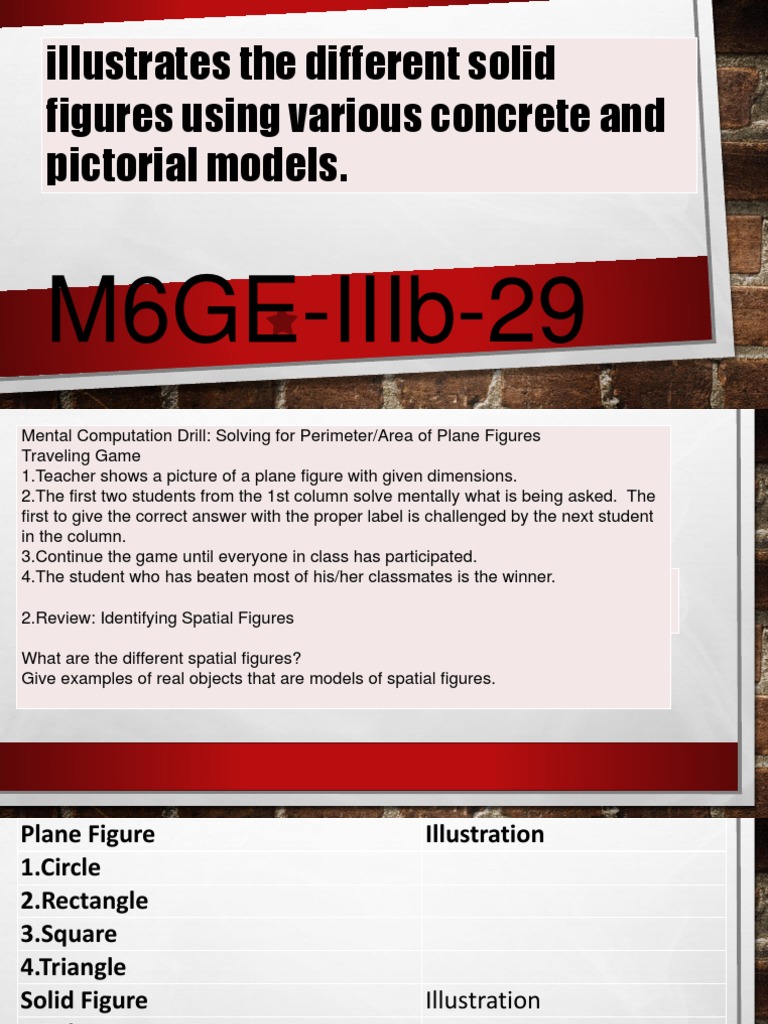 MATH 6 Q3 WEEK 2 Illustrate Solid Figures From Day 3 | PDF | Rectangle ...
