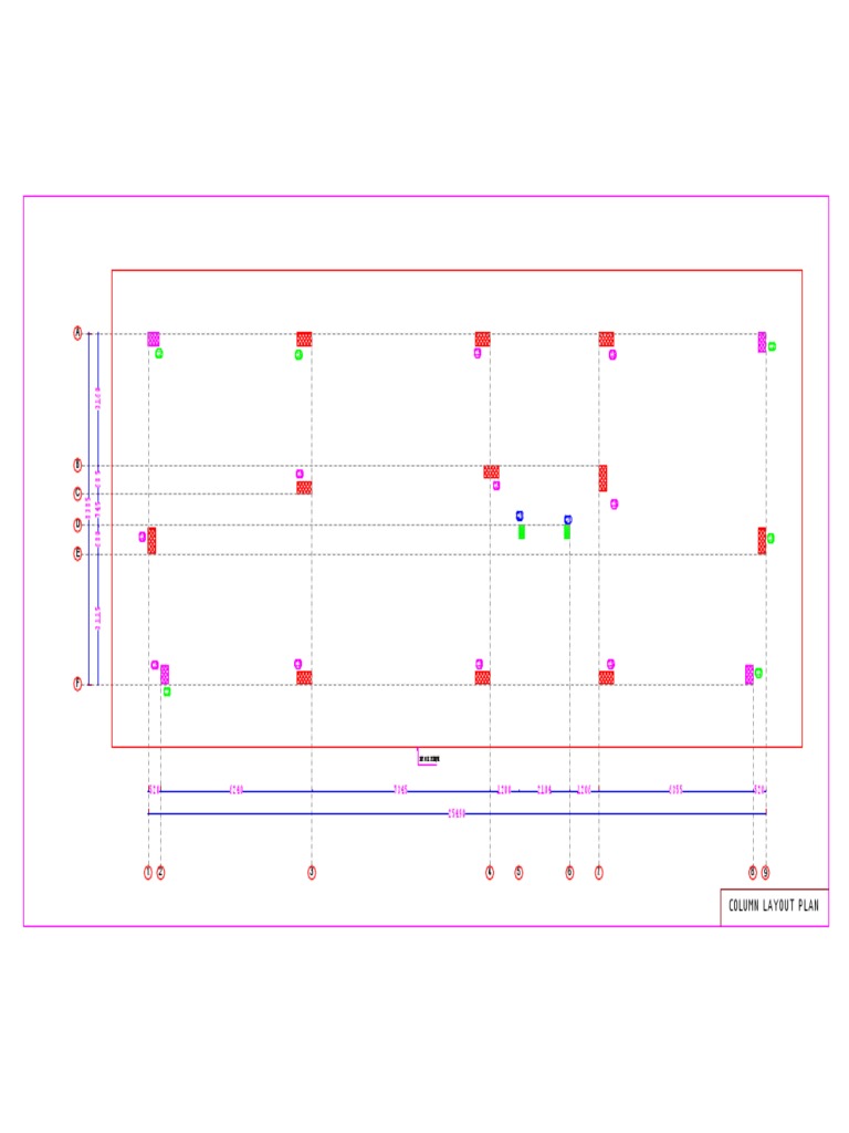 01 Column Layout Plan PDF | PDF