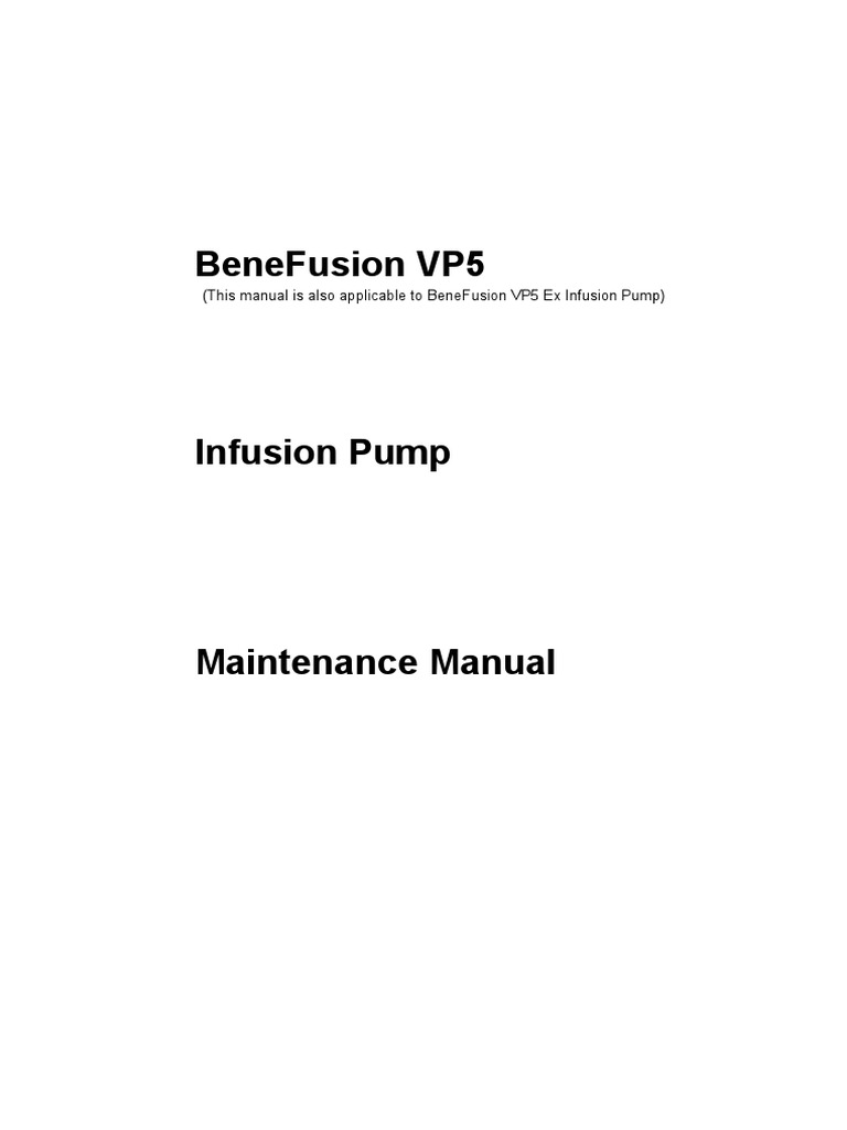 BeneFusion VP5 Service Manual (Full-Press) | PDF | Power Supply ...