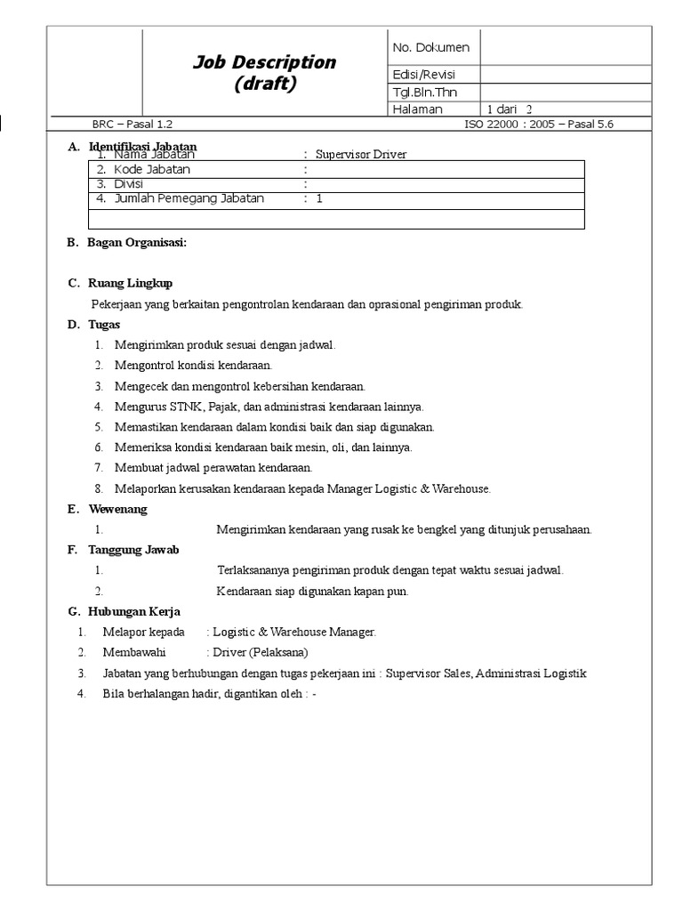 Supervisor Driver | PDF