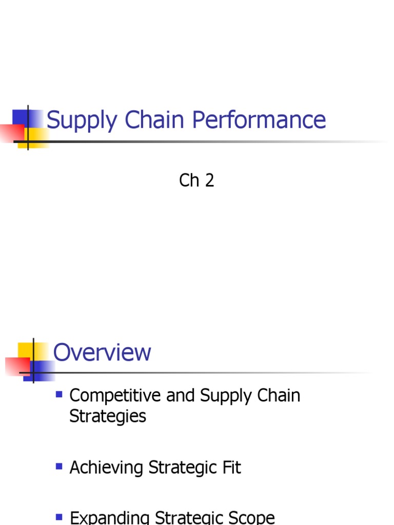 Supply Chain Strategy and Fit Guide | PDF