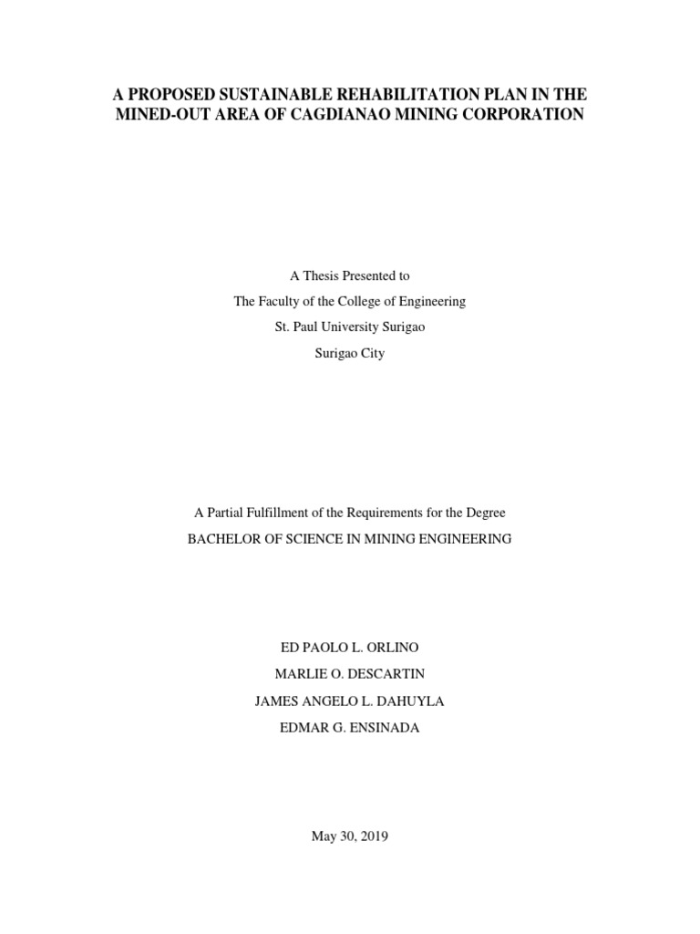 Thesis Proposal | PDF | Mining | Data Analysis