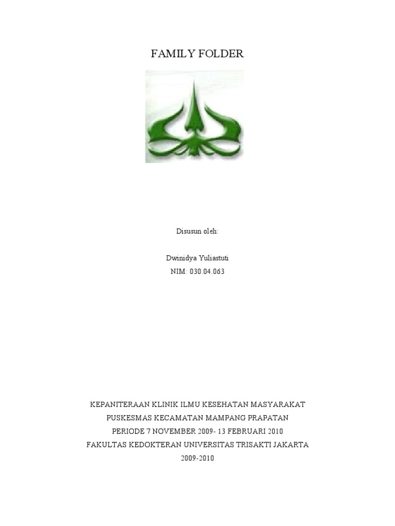 Family Folder Format | PDF