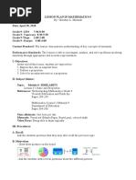 The Six Trigonometric Ratios Lesson Plan | PDF | Trigonometric ...