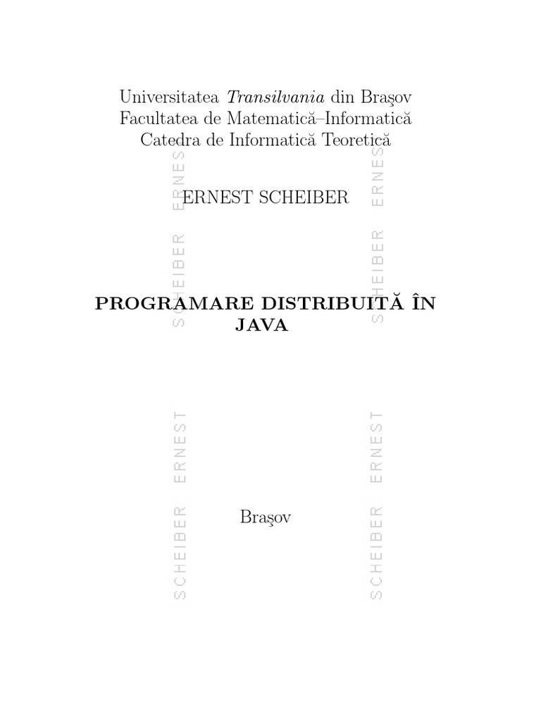 Programare Distribuita in Java | PDF