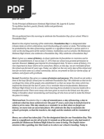 SCRIPT For FOUNDATION DAY | PDF