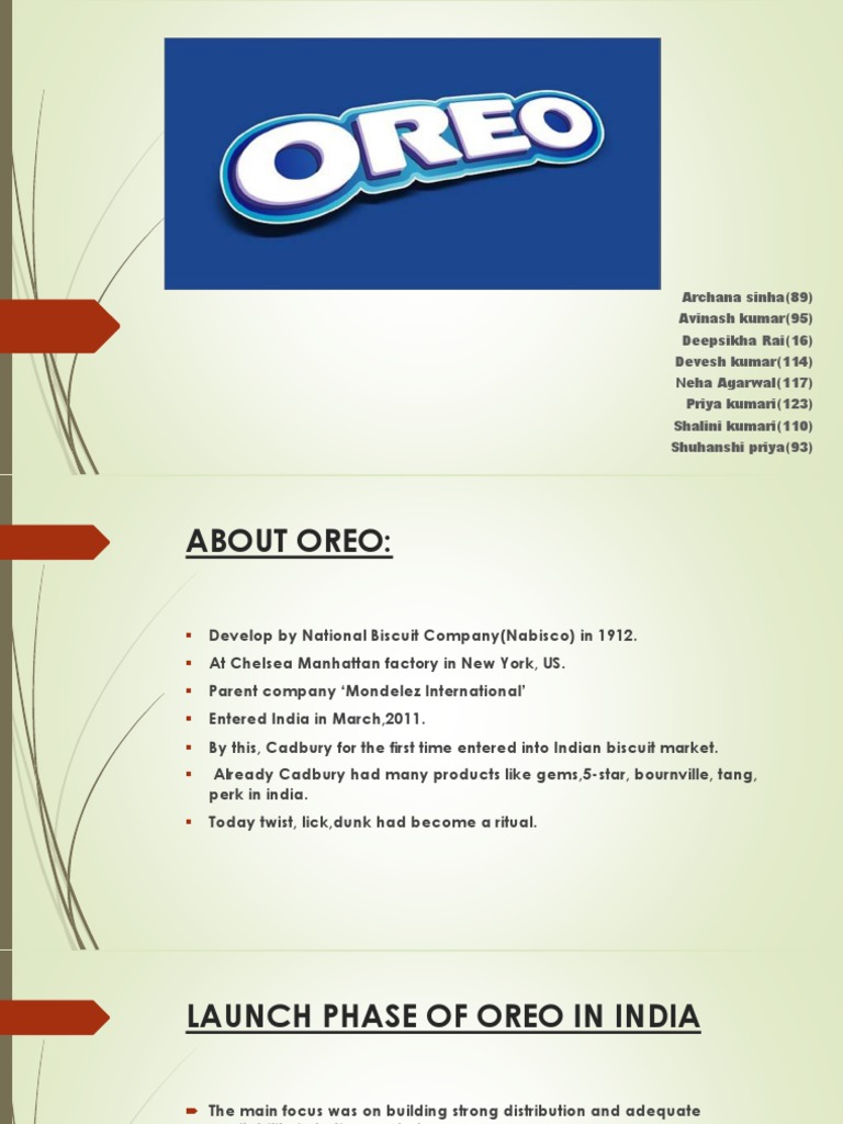 Oreo 1 | PDF | Mondelez International | Retail