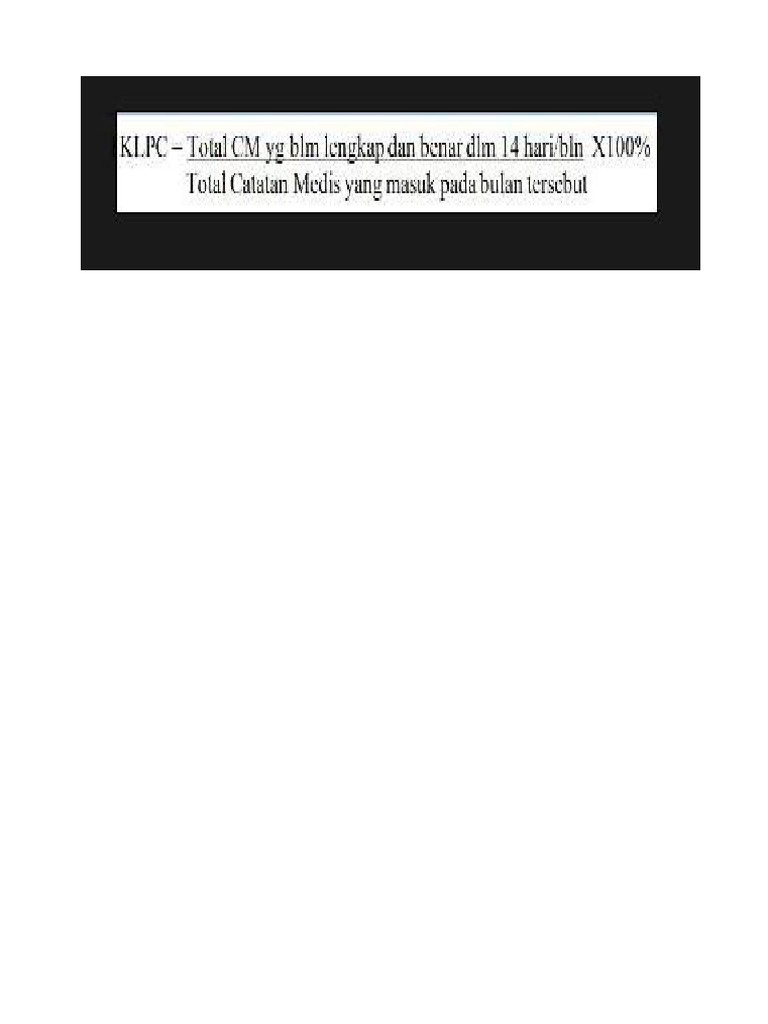 Rumus KLPCM | PDF