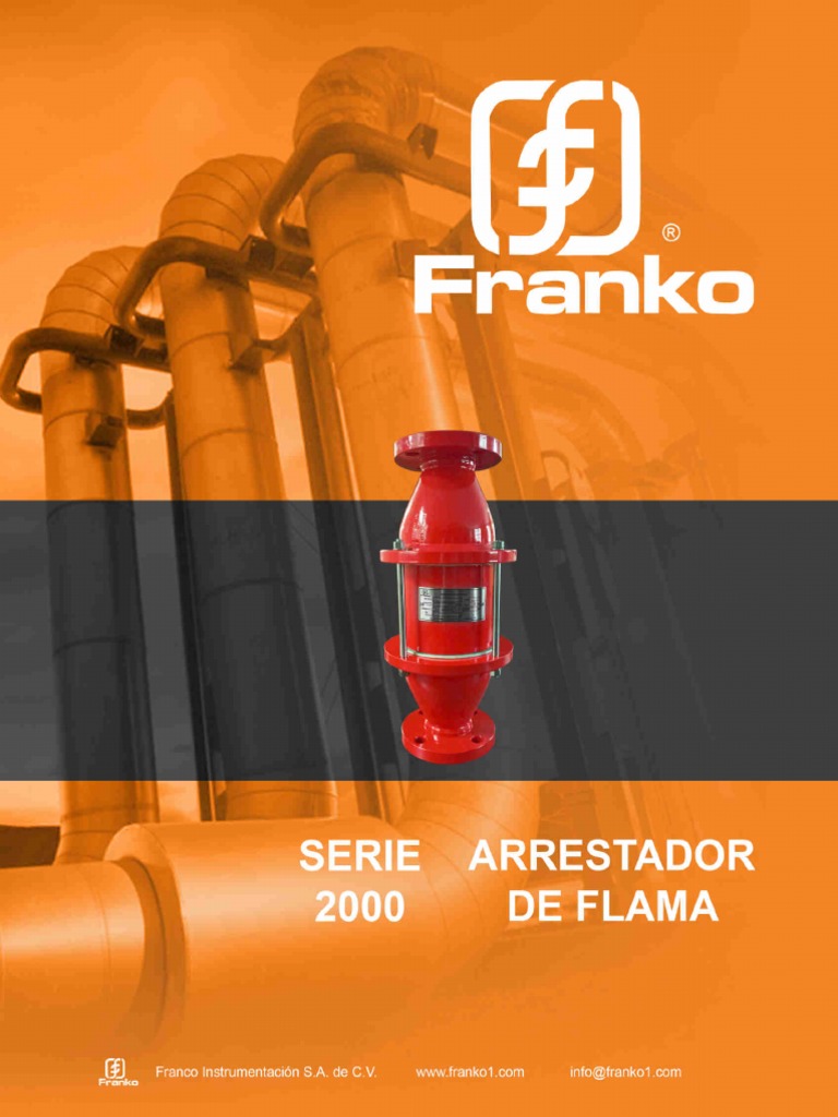 Arrestador De Flama 2000 Pdf Aluminio Acero