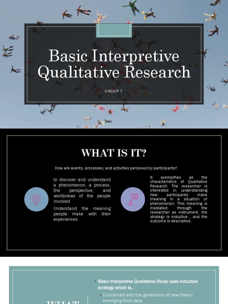Basic Interpretive Qualitative Research Group 7 | PDF | Science & Mathematics