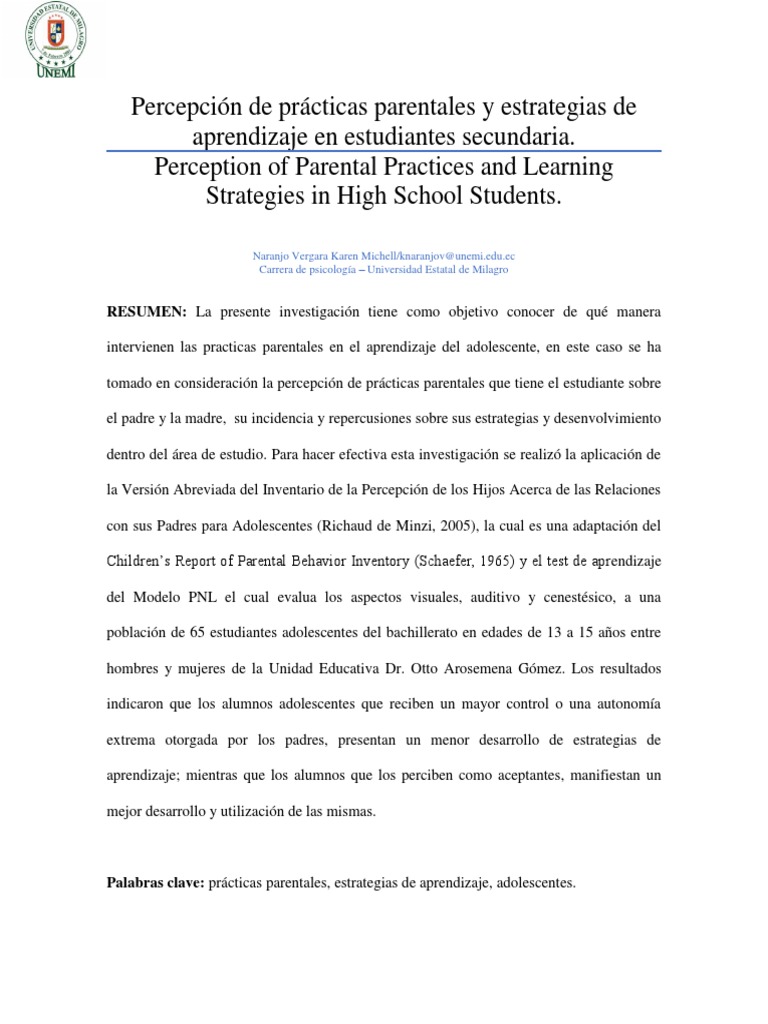 Practicas Parentales | PDF | Spss | Cuestionario