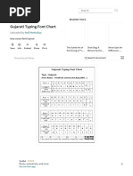 Gujarati Typing Font Chart | PDF