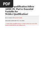 Essential and Non-Essential Variables For WPS - PQR | PDF | Joining ...