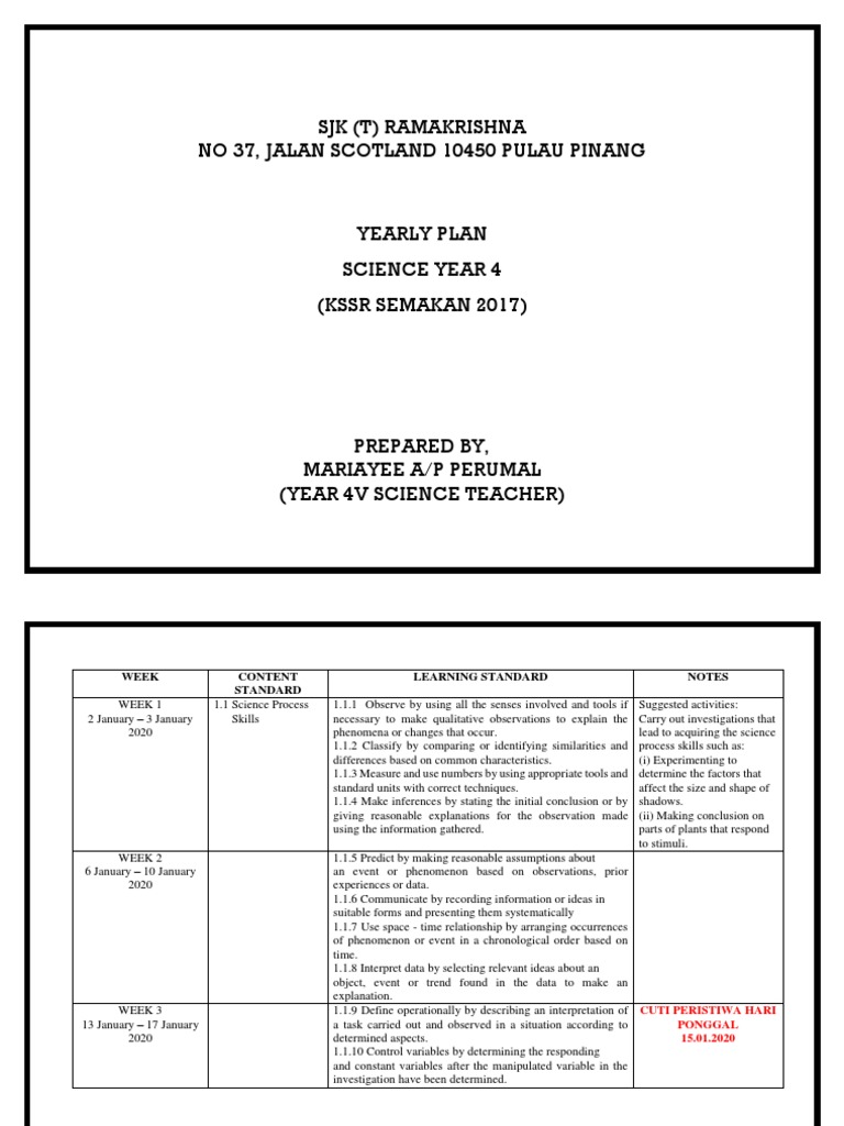 Year 4 Science Process Skills Guide | PDF | Exhalation | Breathing
