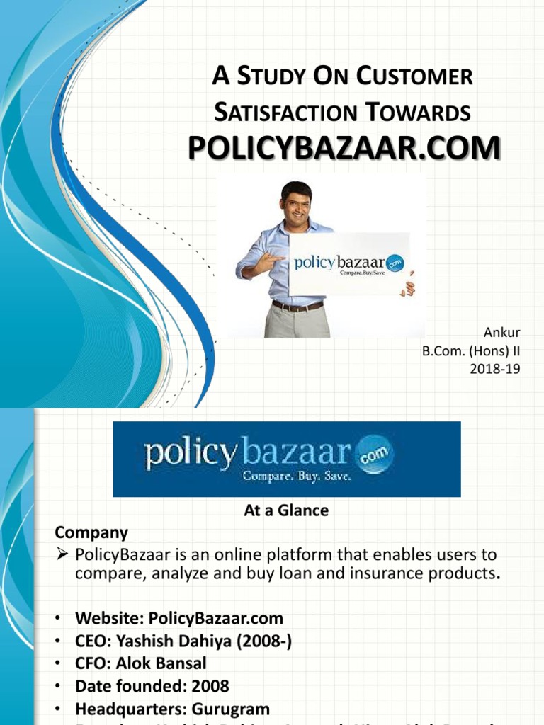 PolicyBazaar.com PPT | PDF | Insurance | Life Insurance