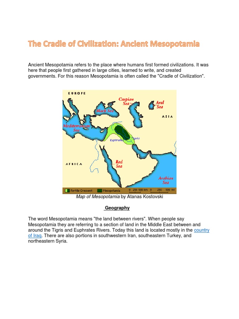 Mesopotamia: Cradle of Civilization | PDF | Mesopotamia | Babylonia