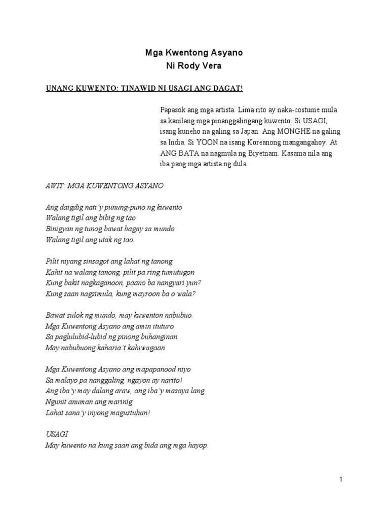 Mga Kwentong Asyano | PDF