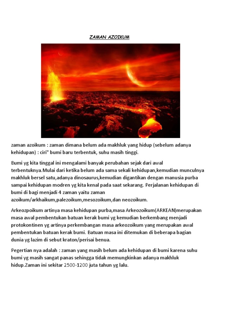 Zaman Azoikum | PDF