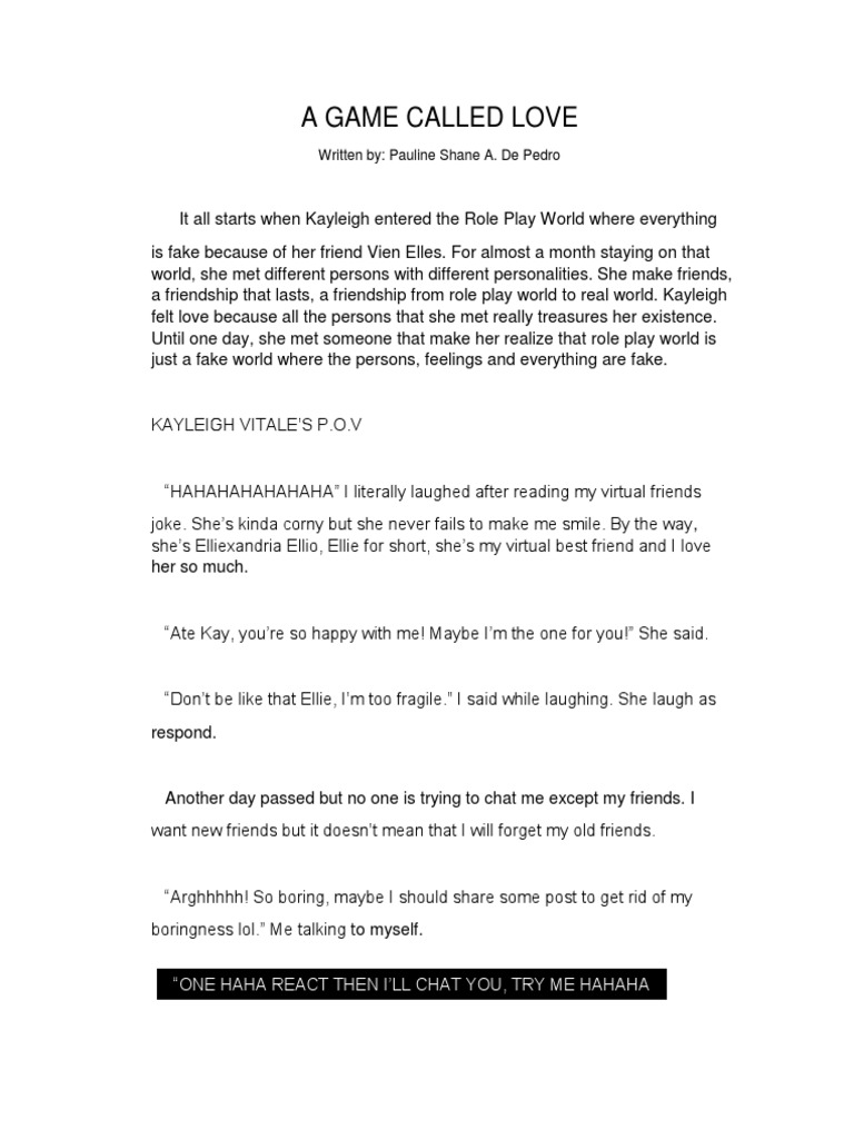 A Game Called Love | PDF
