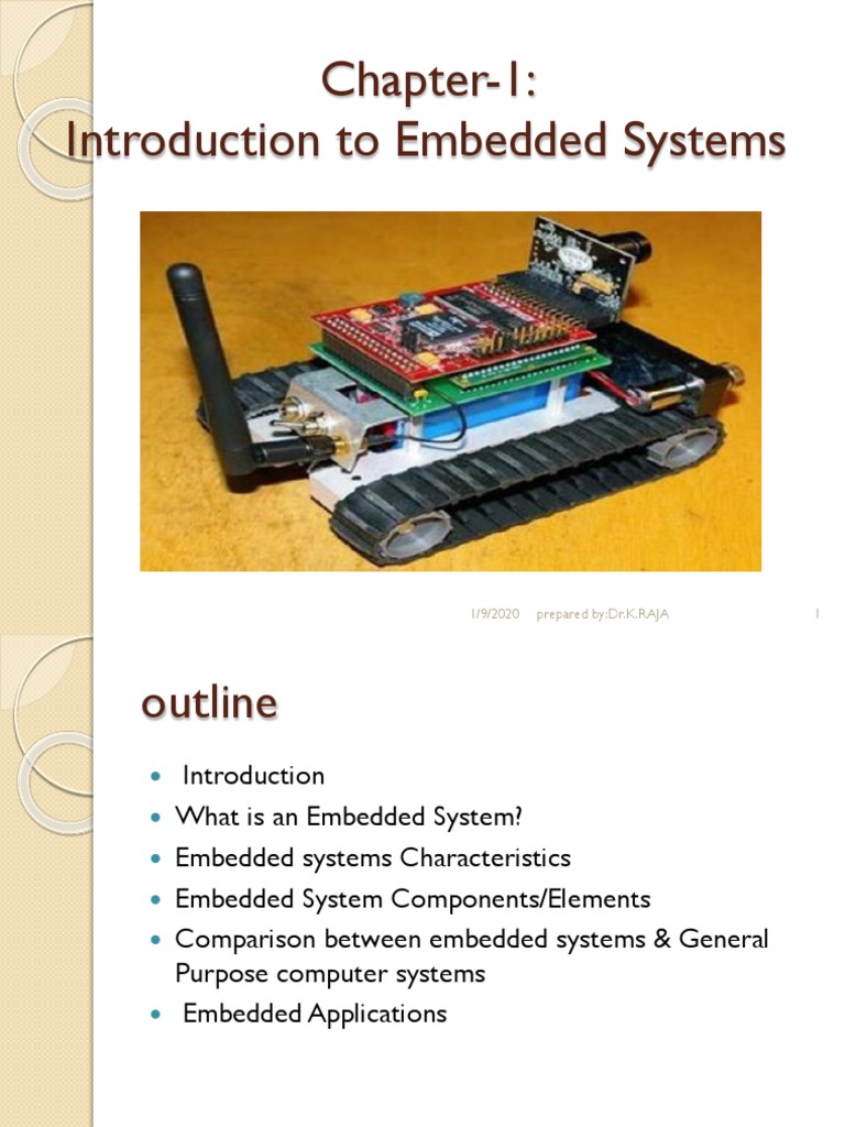 1.embedded Systems Chapter-1 | PDF | Embedded System | Real Time Computing