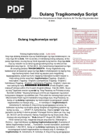 Pagsulat NG Iskrip NG Dula | PDF