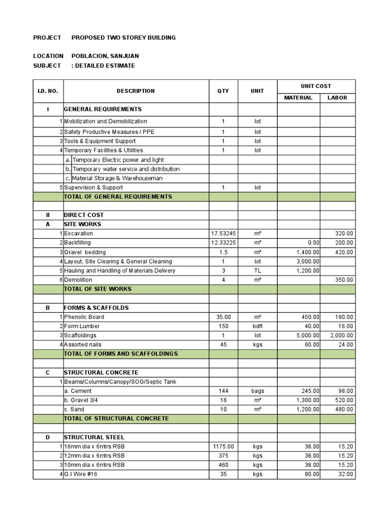 Estimate Format | PDF | Tile | Polyvinyl Chloride