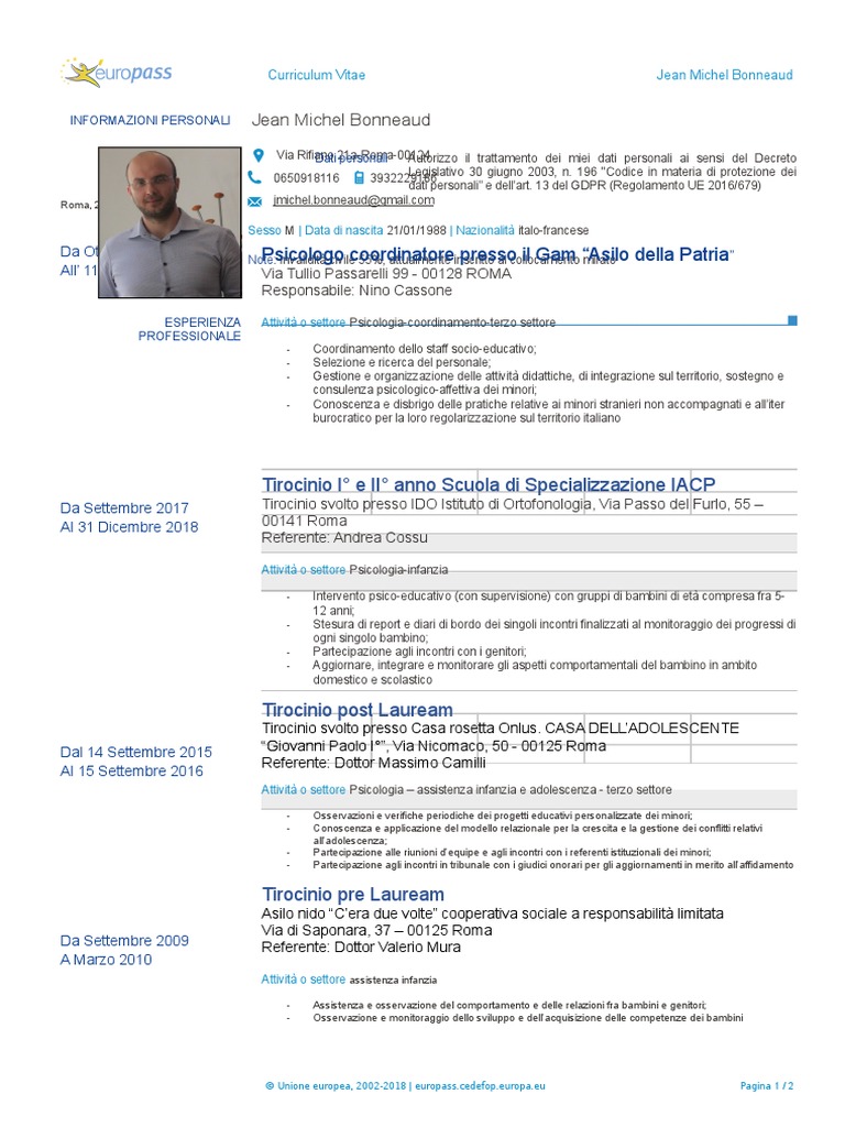 Ecv Template It | PDF
