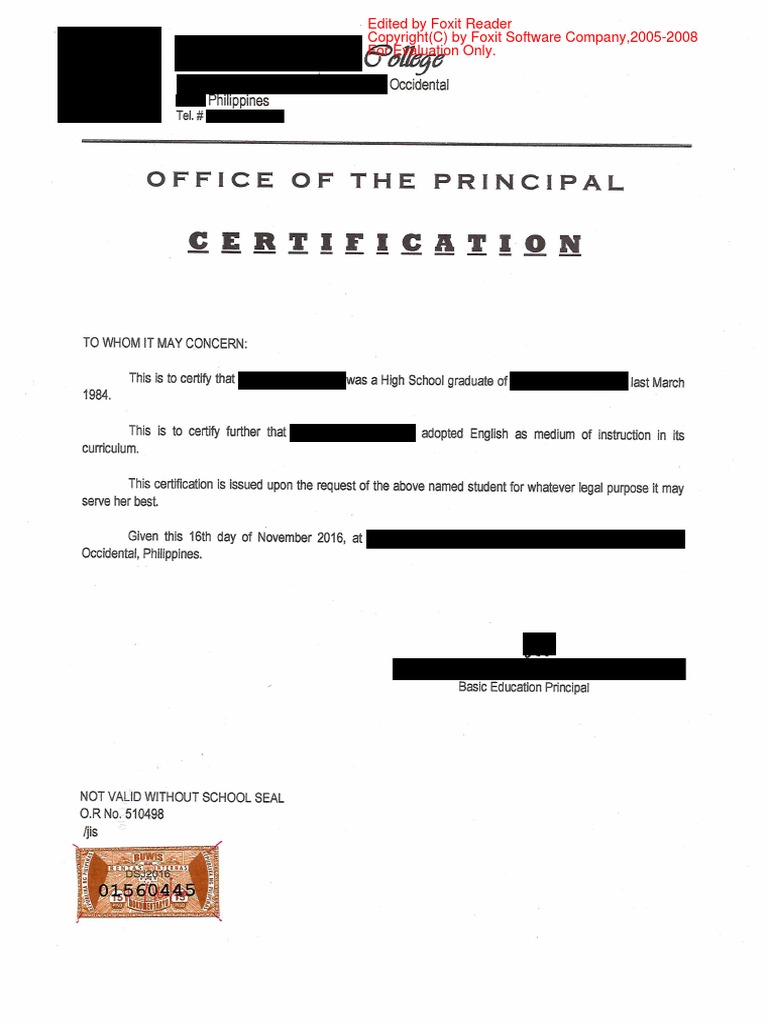 (SAMPLE) ENGLISH MEDIUM OF INSTRUCTION LETTER - Highschool PDF | PDF