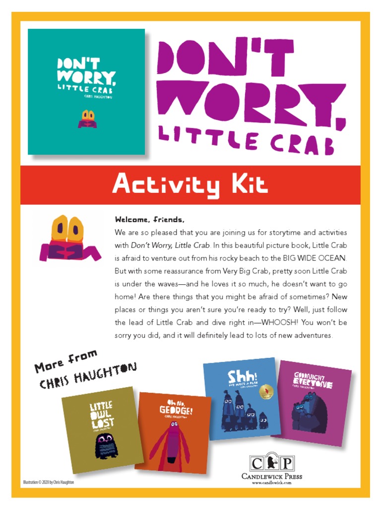 Don't Worry, Little Crab by Chris Haughton Activity Kit | PDF | Nature