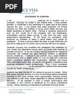 Genuine Temporary Entrant Sample For Australia Student Visa | PDF ...