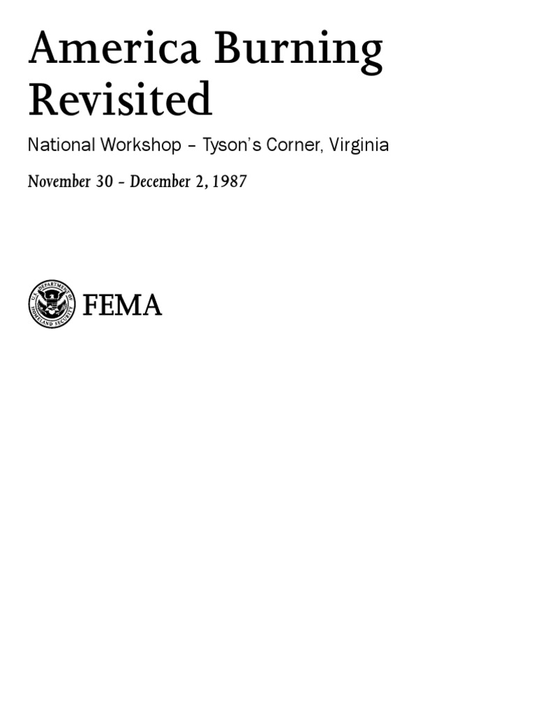 America Burning Revisited Workshop | PDF | Wildfire | Fire Sprinkler System