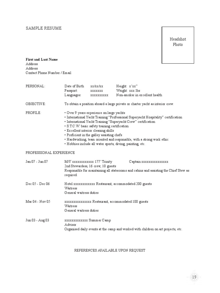 Resuume Sample | PDF