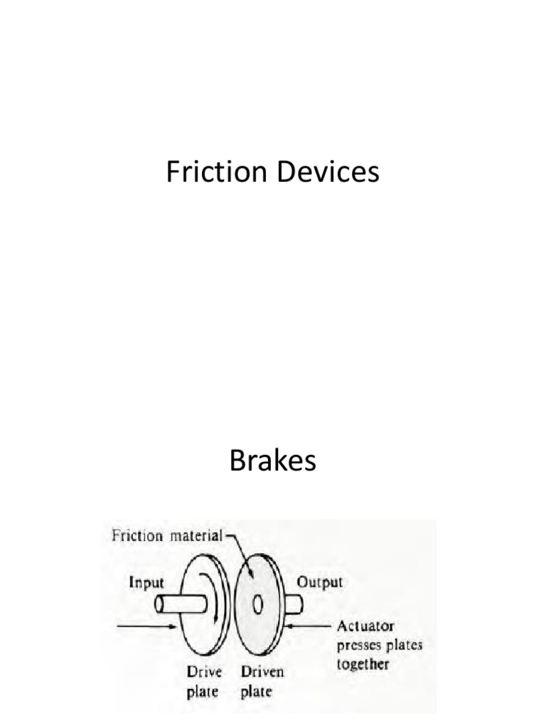 Friction Devices 19 | PDF | Clutch | Brake