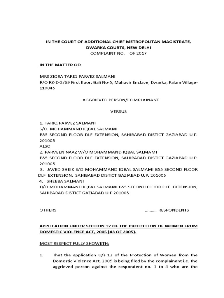 In The Court of Additional Chief Metropolitan Magistrate | PDF ...