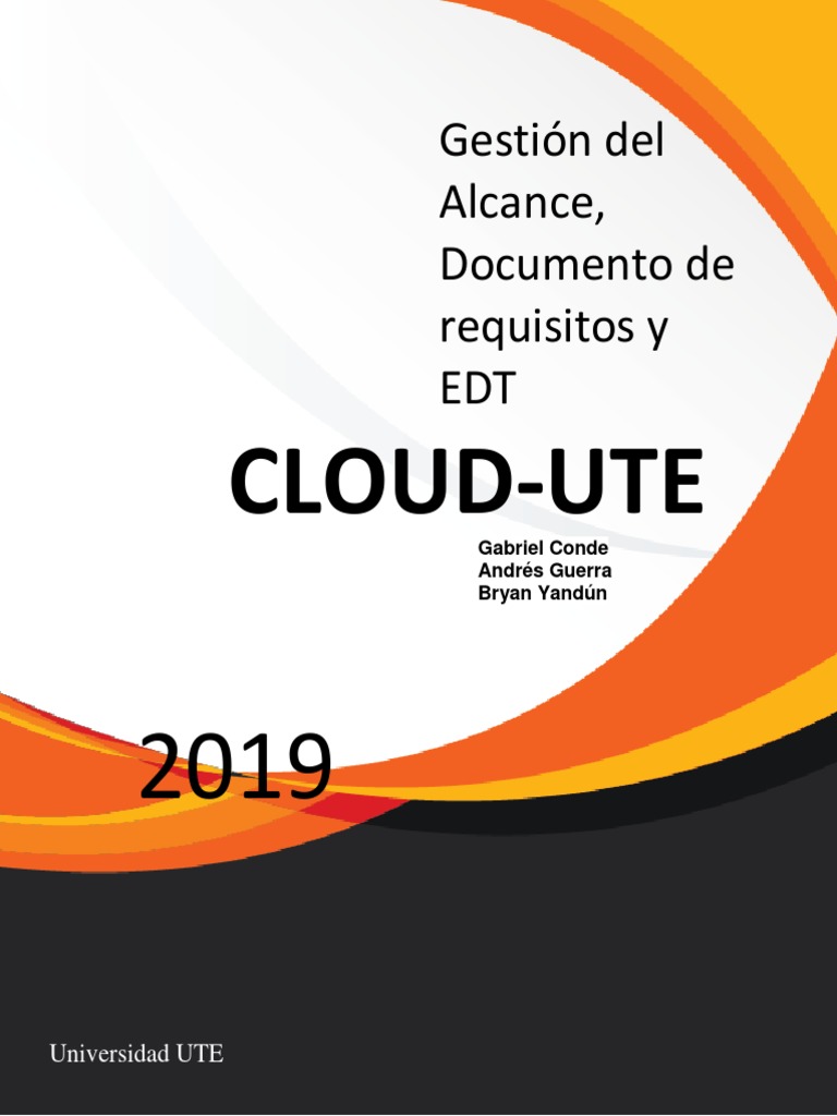 EDT y Diccionario de EDT | PDF | Computación en la nube | Informática