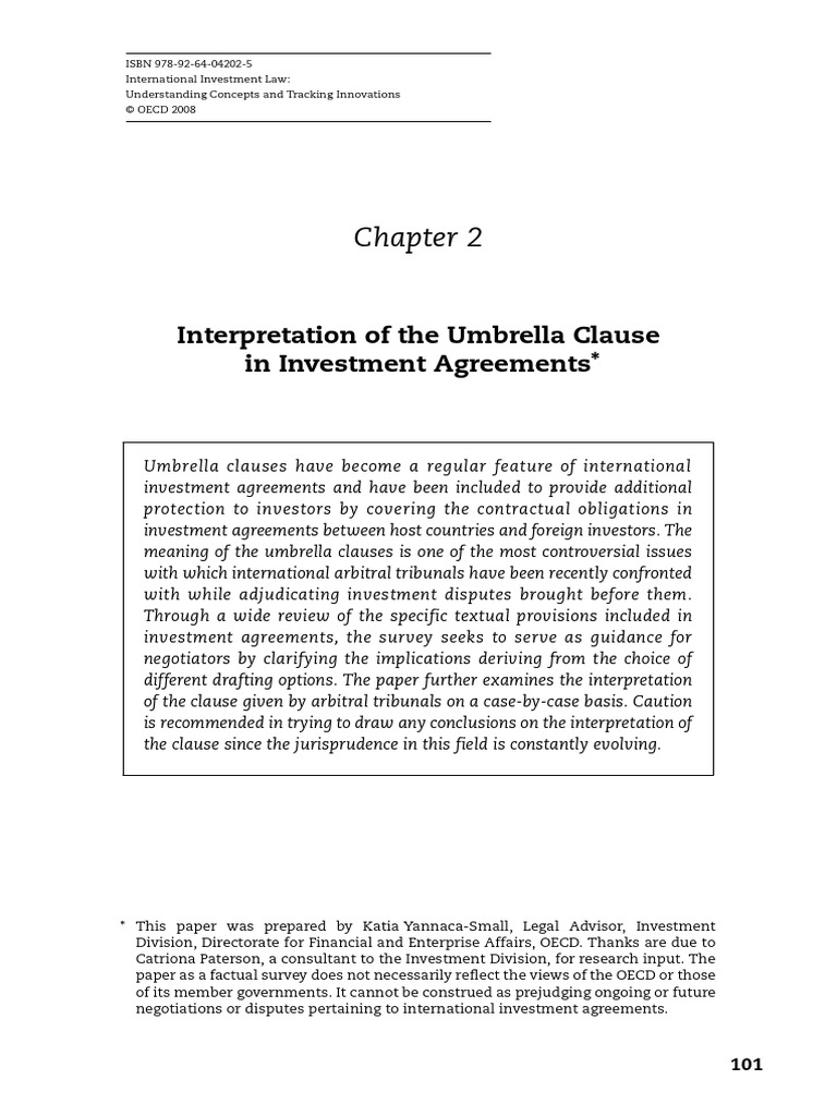 Understanding On Umbrella Clause | PDF | Treaty | Arbitration