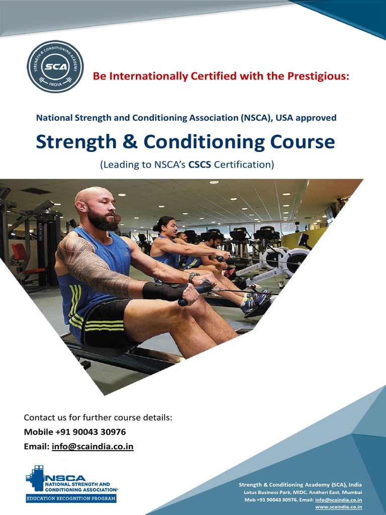 Brochure - Strength & Conditioning | Download Free PDF | Personal ...